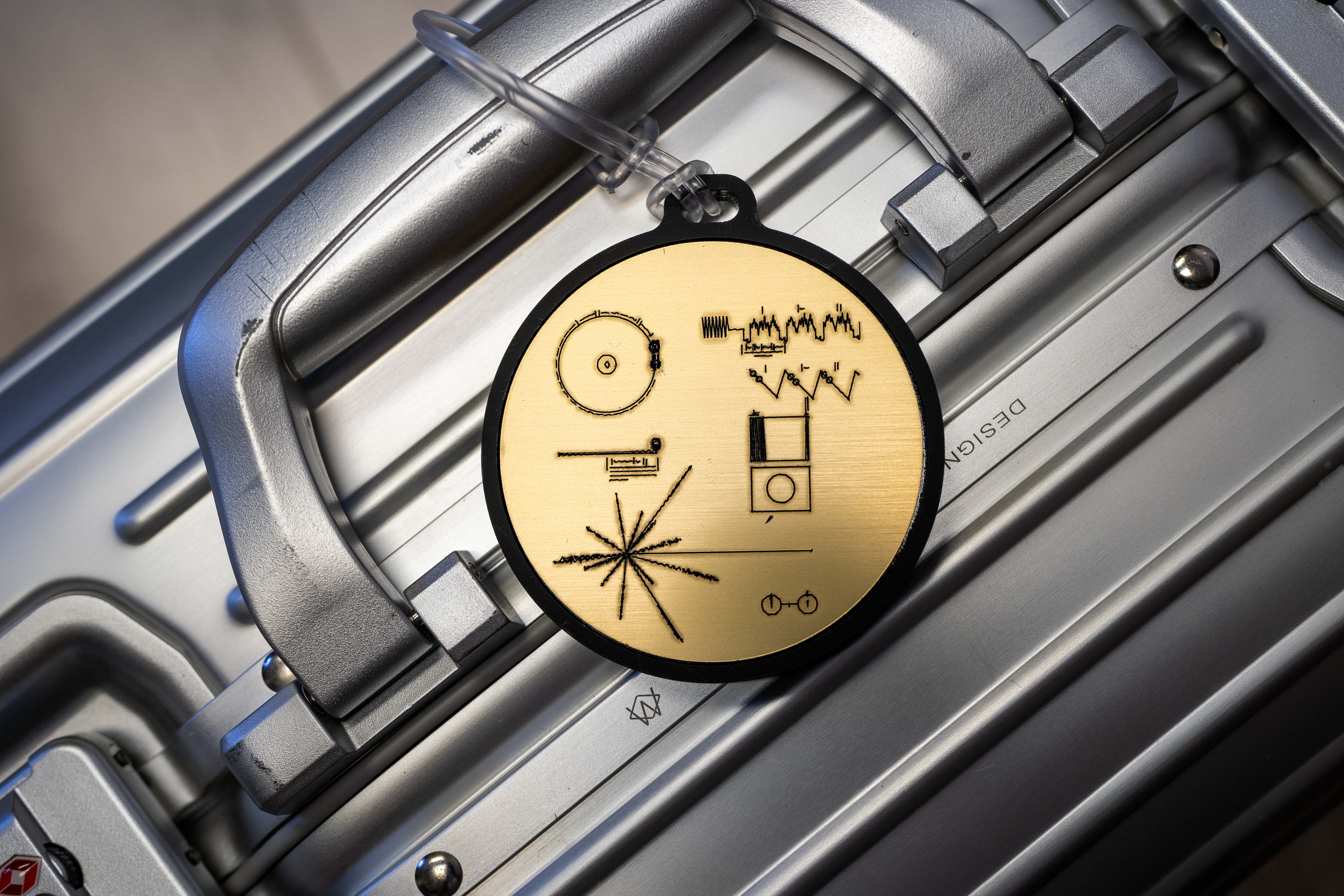Voyager Golden Record Luggage Tag Accessory – Stemcell Science Shop