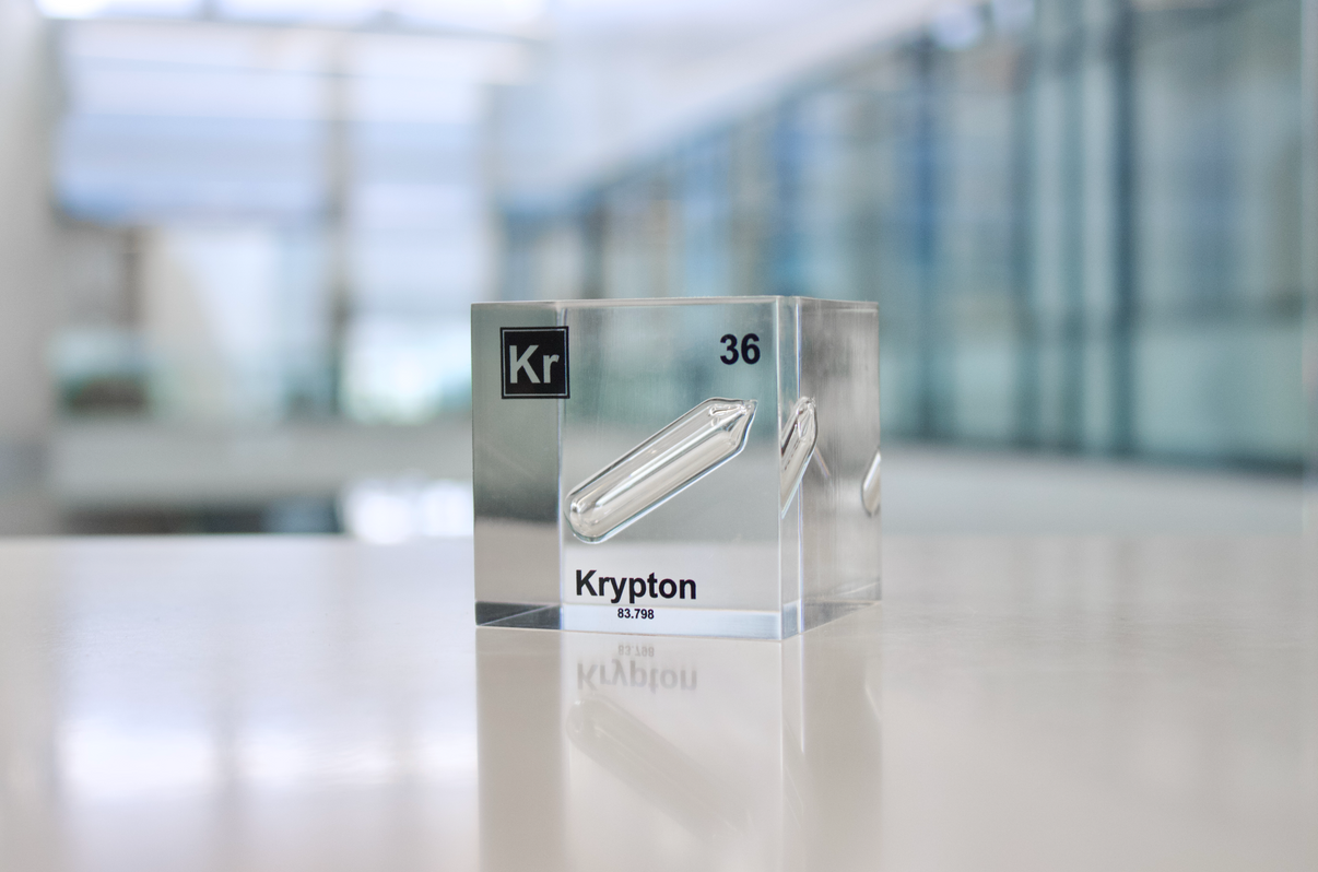 Krypton Element Cube - 2" Acrylic Display - Atomic Number 36 – Stemcell ...