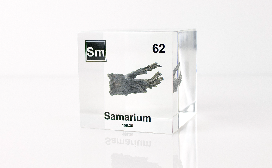 Samarium Element Cube - 2" Acrylic Display - Atomic Number 62 ...