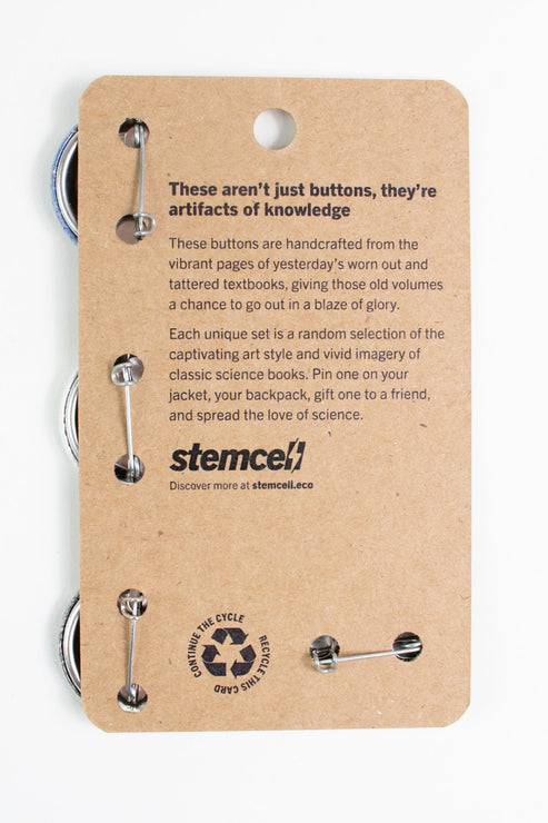 Old Science Book: Upcycled Buttons - Stemcell Science Shop